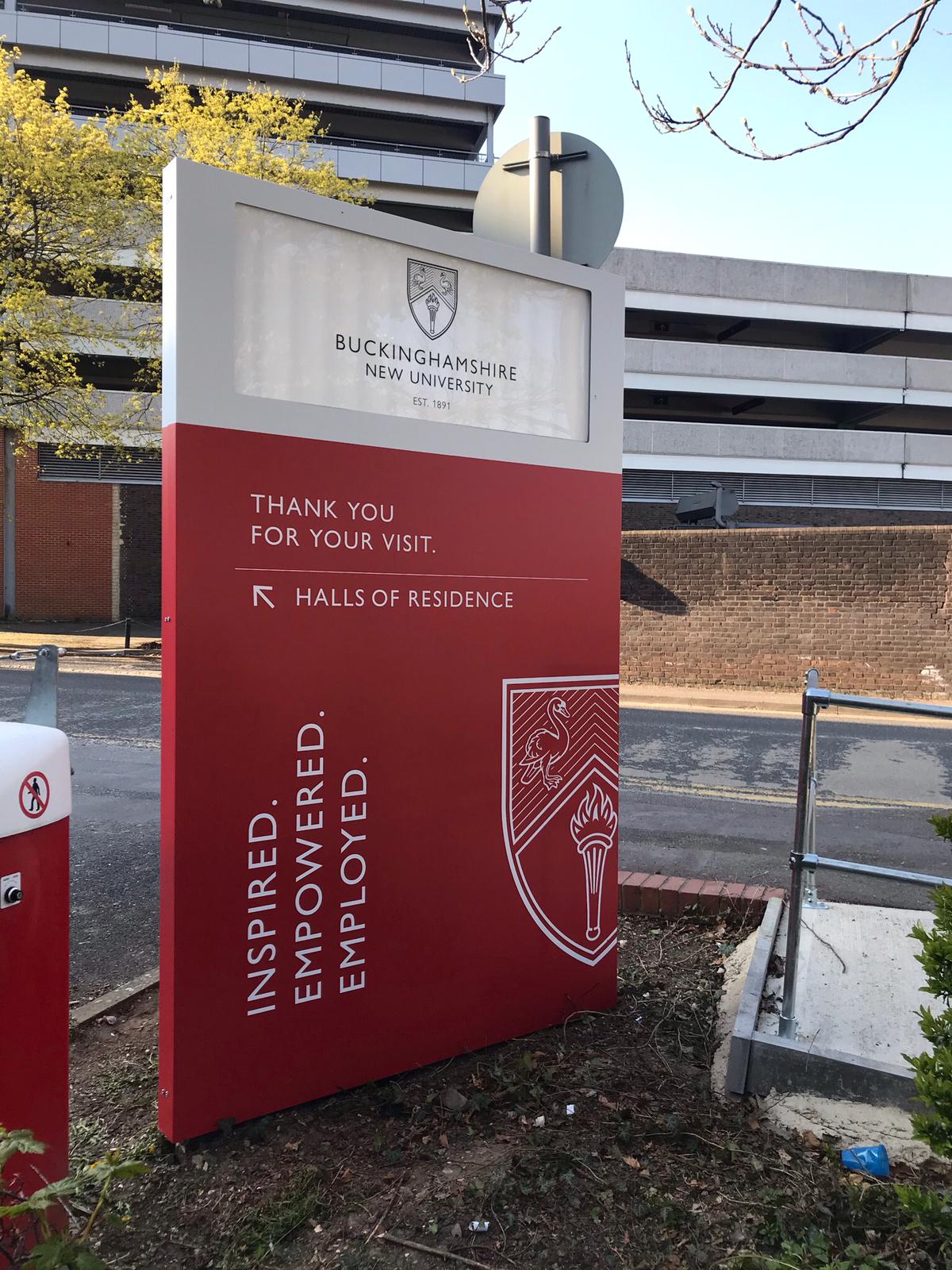 Signs Express Aylesbury gives University new look and feel