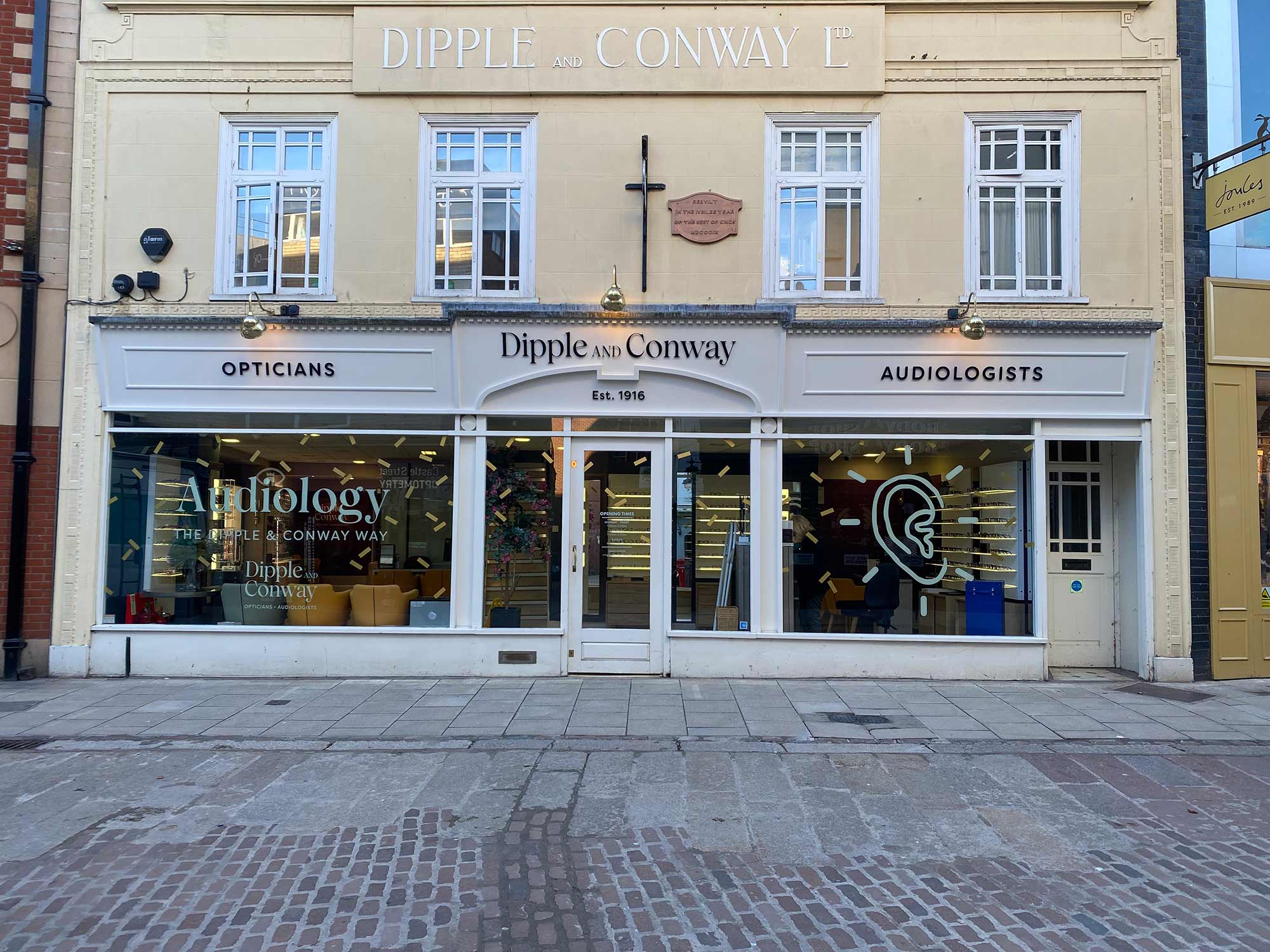 Dipple & Conway Opticians – Signage Rebrand
