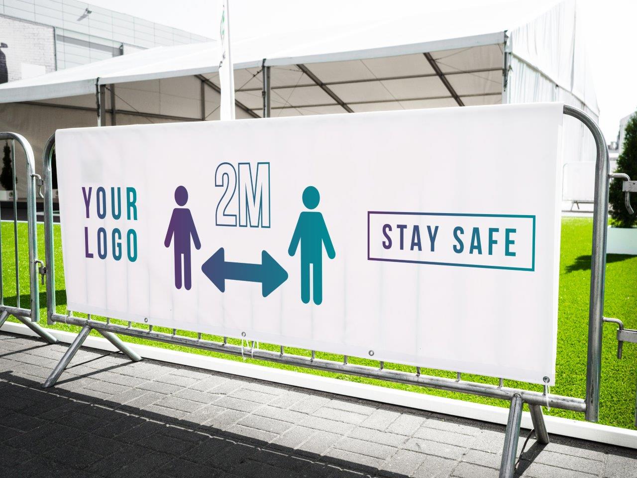 Street Furniture, pavement signs and branded barriers