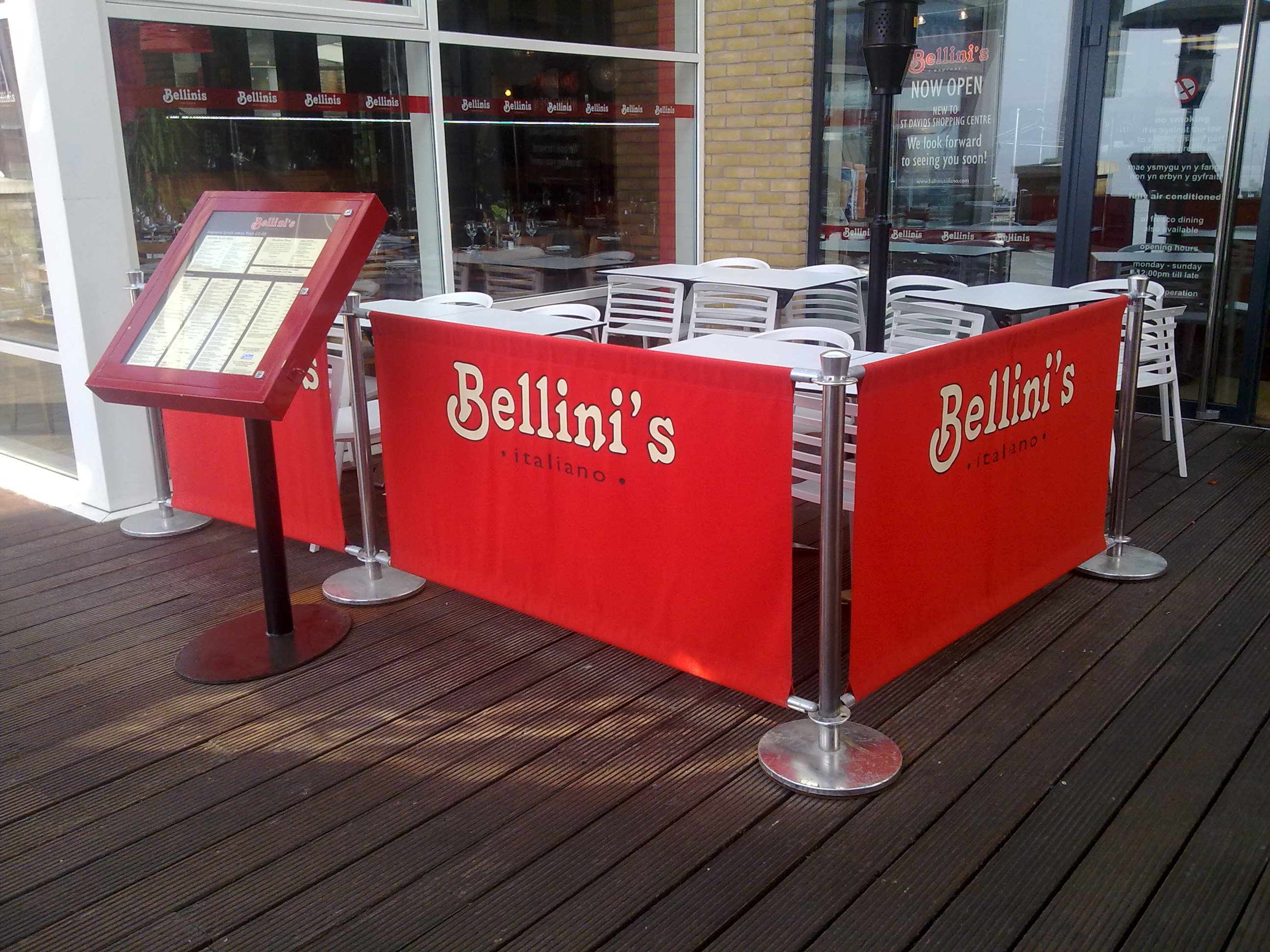 Cafe Barriers Café Barrier Printed Banners Graphic Only